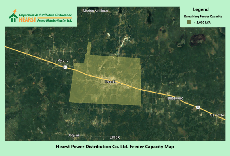 Feeder Capacity Map - Hearst Power Distribution Company Ltd.